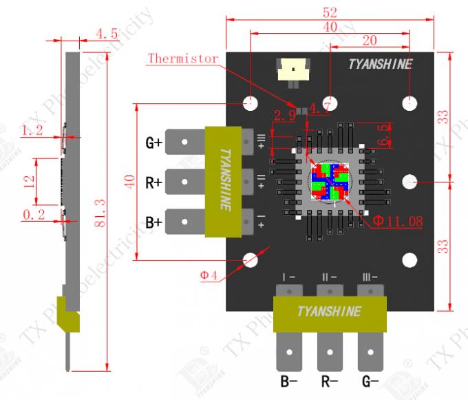 Architectural Lighting Multichip LED 300 W 5A 12V RGB LED Arrays