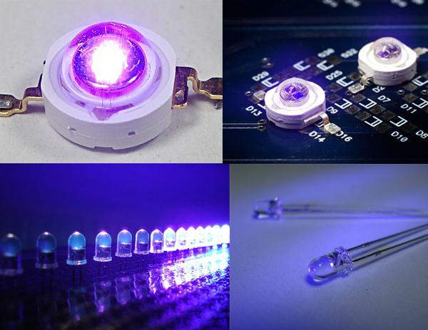 High Power UV LED Diode 1W 3W 380nm - 400nm for Medical / Printing / Curing