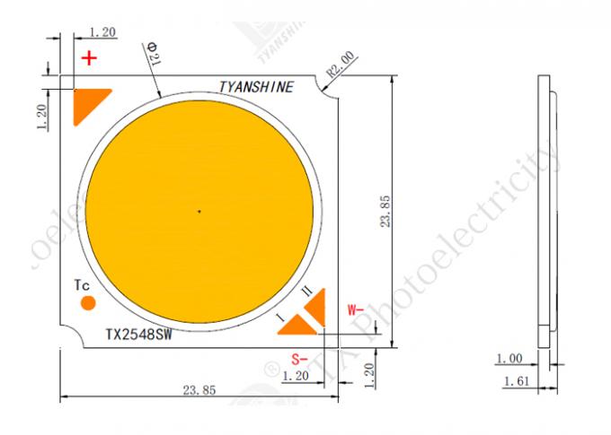 100W COB LED Bi-color 2700K-7000K Tuneable White 95CRI LED COB MODULE