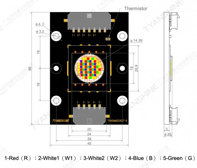 RGBW LED Module 400W Stage Moving-head LED Light Engine