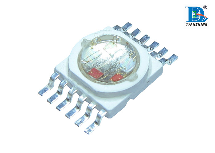 5 in1 RGBWA High Power Multi Chip Led 10W , Amber 585 - 595nm